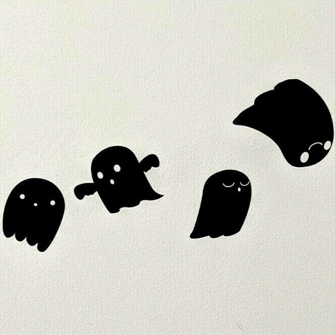 Cute Ghost Vinyl Stickers for Kids Wall and Window Decorations for ...