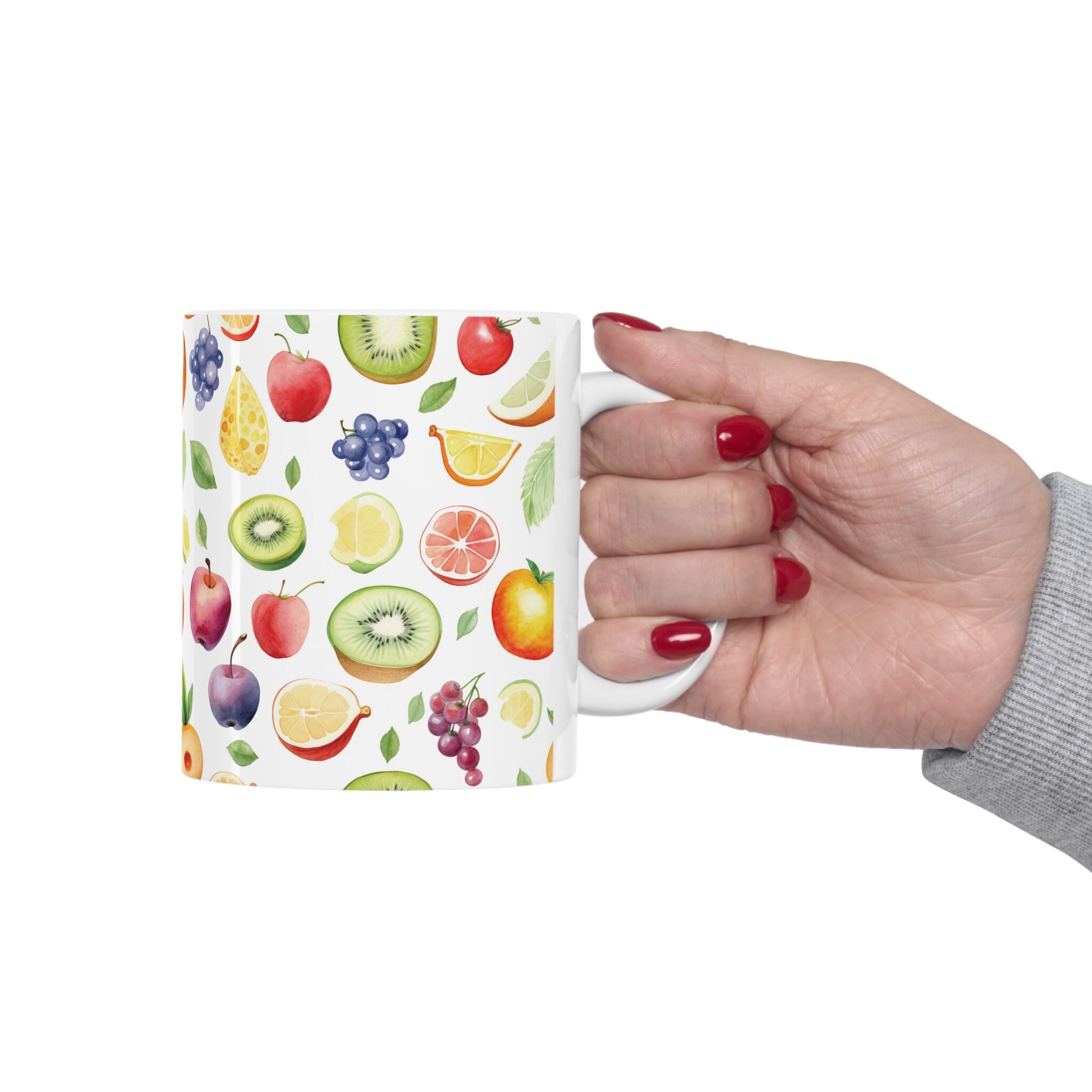 Colorful Assorted Watercolor Fruits Mug - Etsy