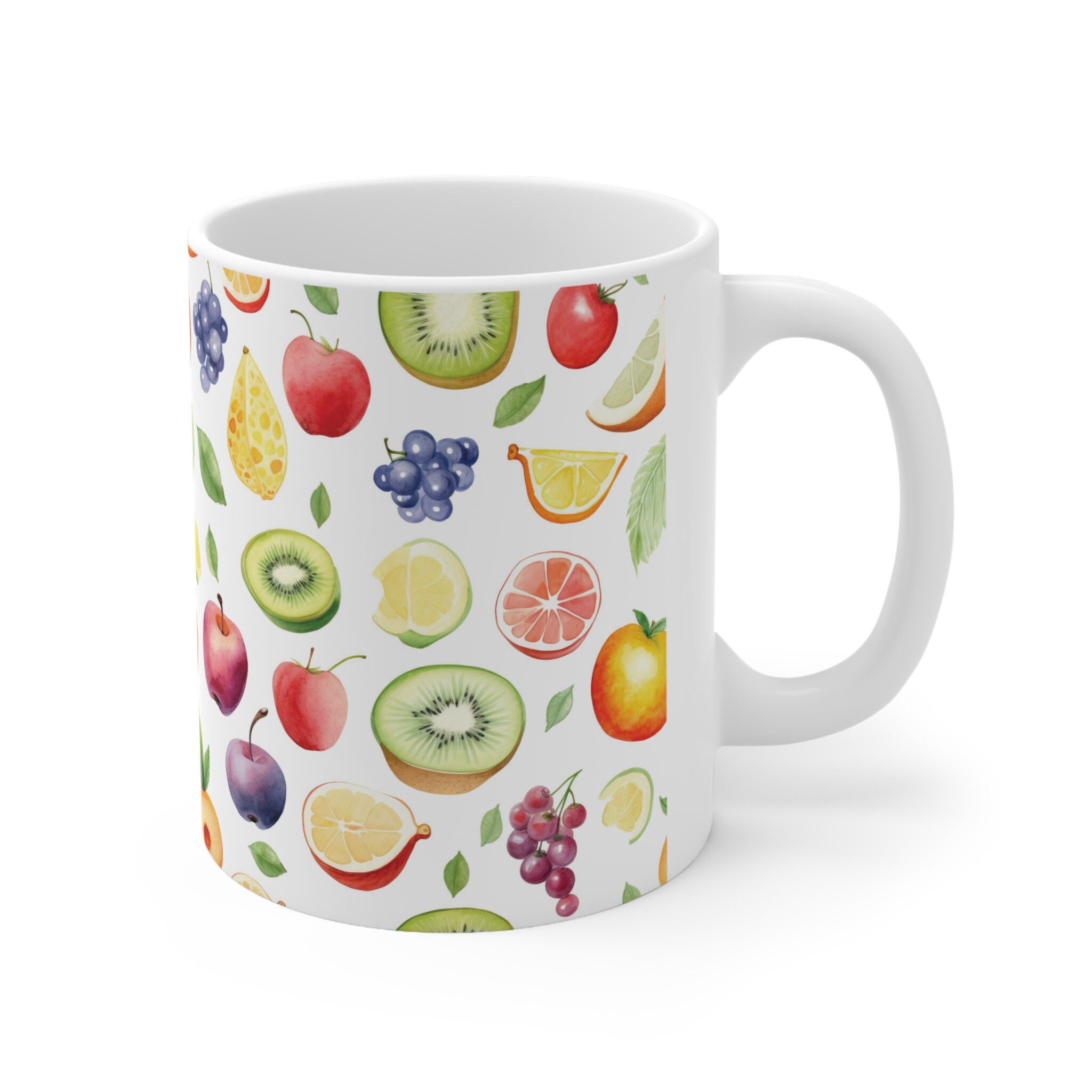 Colorful Assorted Watercolor Fruits Mug - Etsy