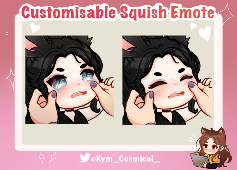 Customisable Squish Emote - Etsy
