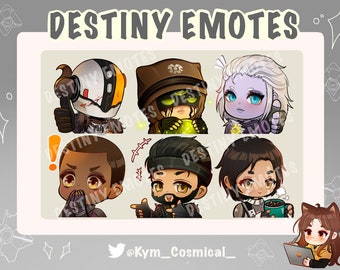 Destiny 2 Emotes 3 Premade Emote Pack for Twitch Discord - Etsy
