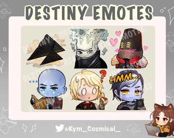 Destiny 2 Emotes Lightfall Season of the Deep - 9 Emote Pack for Twitch ...