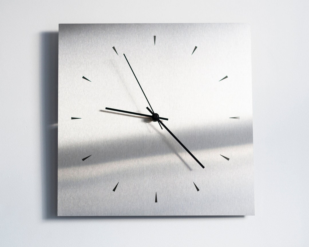 Modern Wall Clock Square, Wall Clock Unique, Contemporary Wall Clock - Etsy