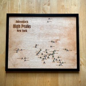 Adirondack High Peaks Map | ADK 46 | Adirondack Mountains Peak Bagging ...