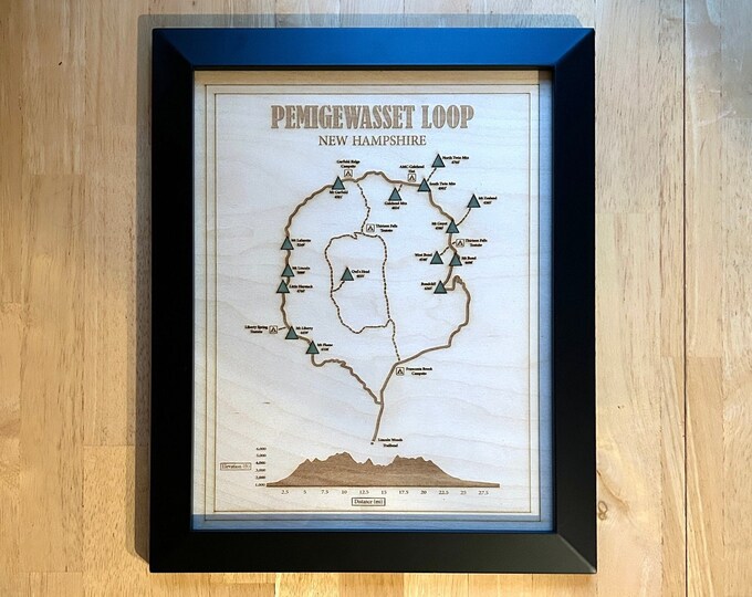 Pemi Loop Map | White Mountains | New Hampshire 48 | NH48 | 4000 ...