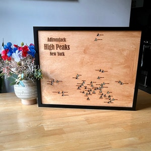 Adirondack High Peaks Map | ADK 46 | Adirondack Mountains Peak Bagging ...