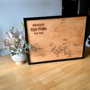 Adirondack High Peaks Map | ADK 46 | Adirondack Mountains Peak Bagging ...