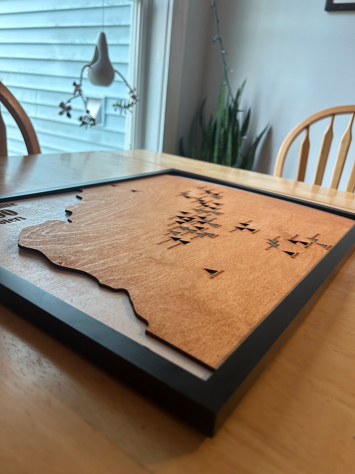 NH 4000 Footers Map White Mountains Peak Bagging Map New Hampshire 48 ...