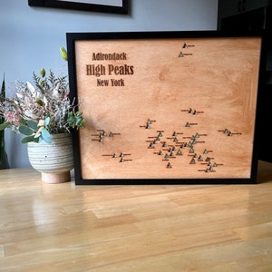 Adirondack High Peaks Map | ADK 46 | Adirondack Mountains Peak Bagging ...