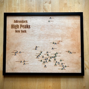 Adirondack High Peaks Map | ADK 46 | Adirondack Mountains Peak Bagging ...