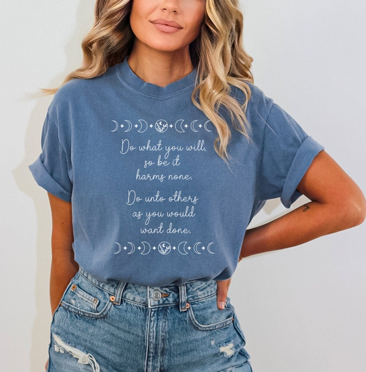 Harm None Witch Creed Golden Rule Shirt Wiccan Rede T-shirt - Etsy