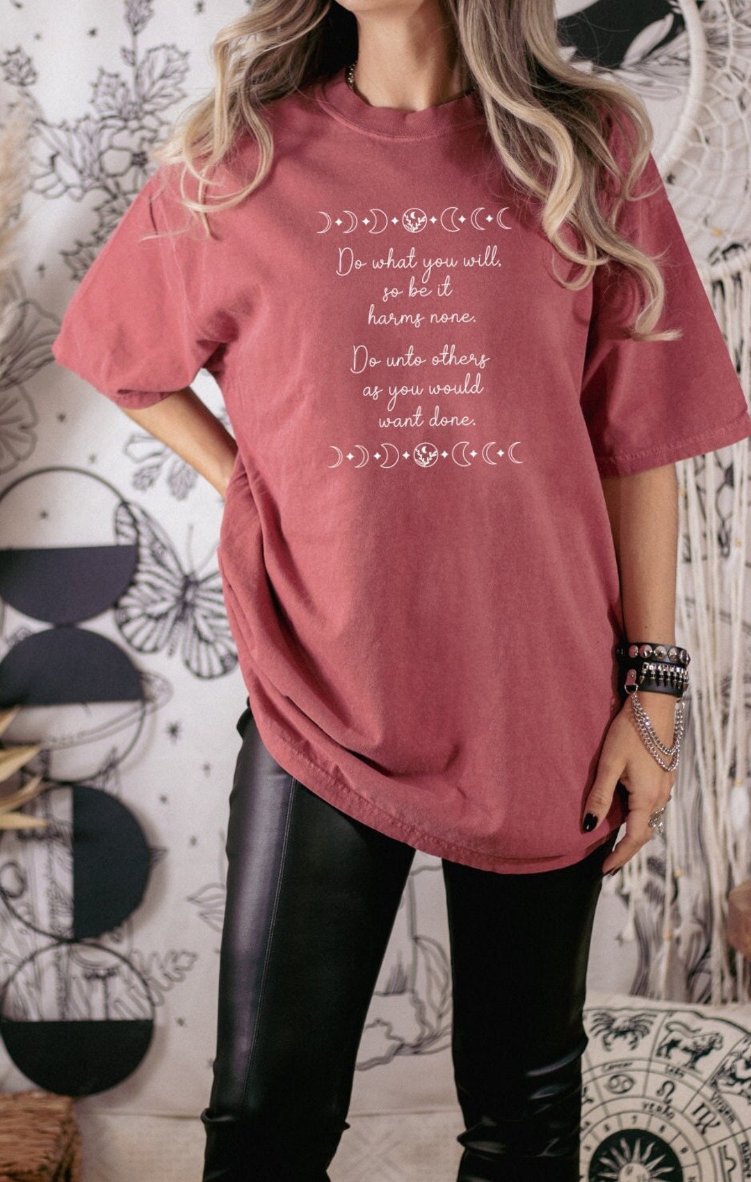 Harm None Witch Creed Golden Rule Shirt Wiccan Rede T-shirt - Etsy