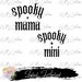 Creepy Spider Spooky Mama & Mini Digital PNG Download - Halloween ...
