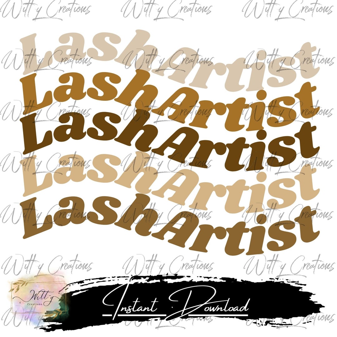 Lash Artist PNG Digital Download- Beauty Salon Decor- Instant Download ...