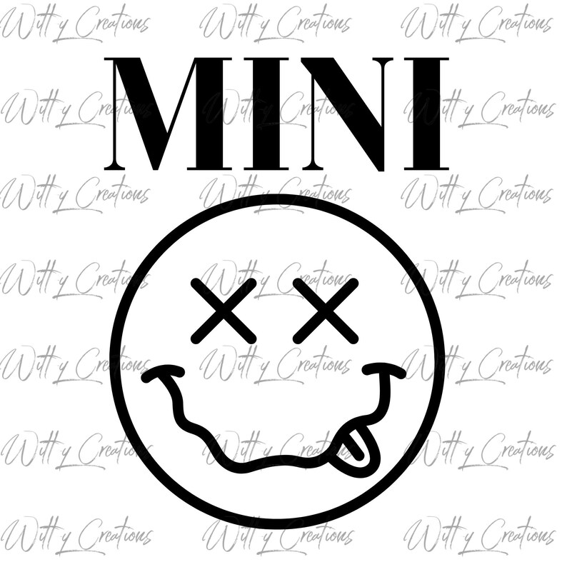 Smiley Face Matching Mama and Mini PNG Digital Download-happy - Etsy