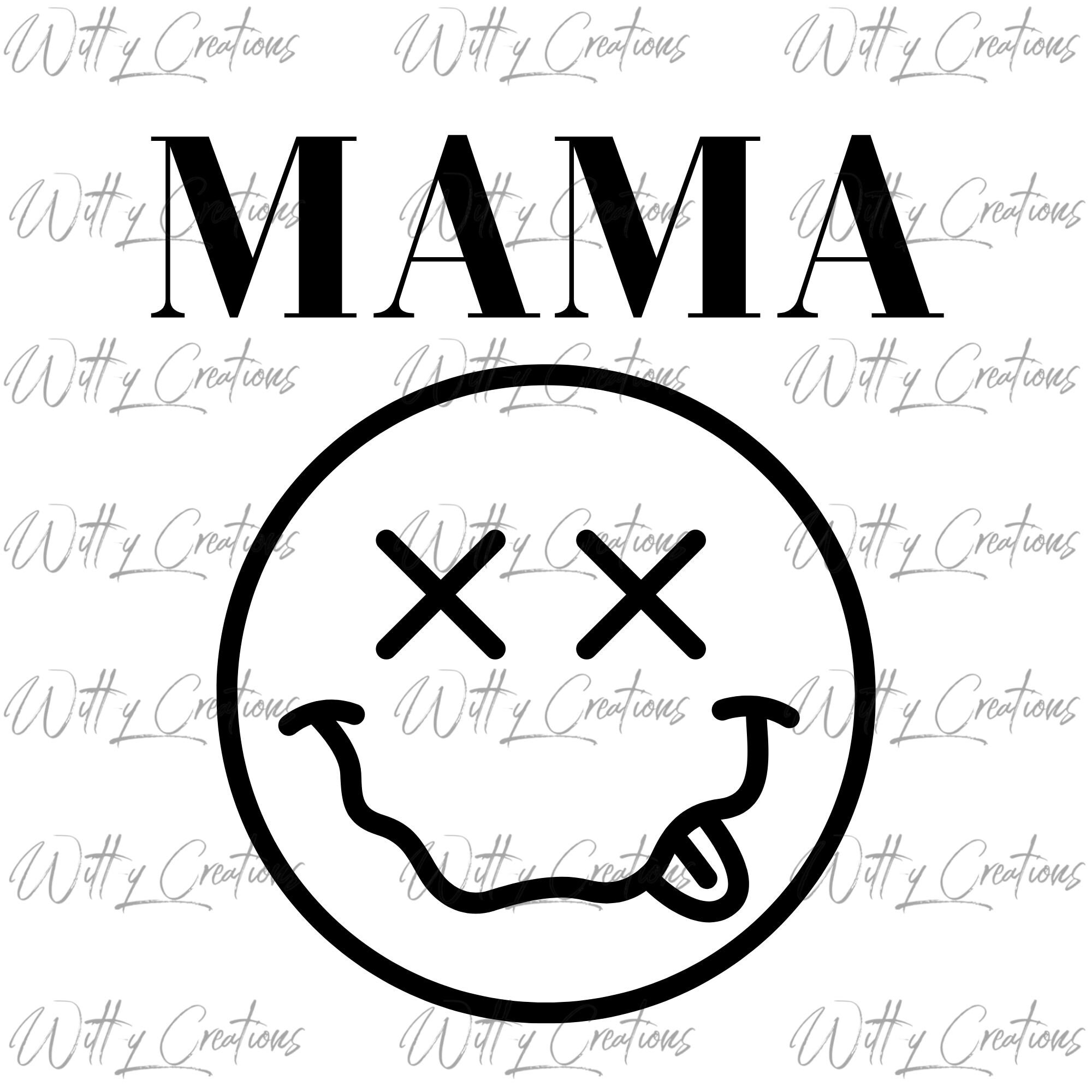 Smiley Face Matching Mama and Mini PNG Digital Download-happy Family ...