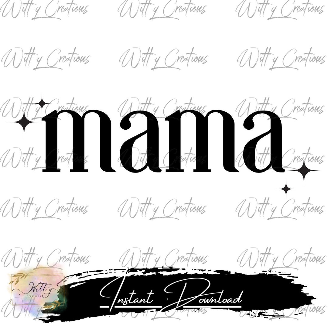Beautiful Mama PNG Digital Download - Mother's Day Clipart, Mom ...