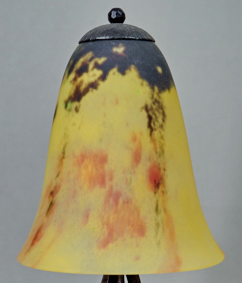 DAUM & GAUTHIER: a Pair of French 1925 Art Deco Lamps - Etsy