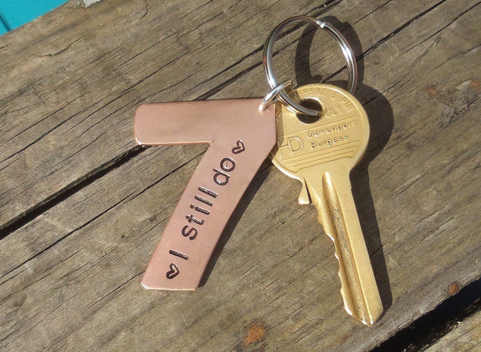 I STILL DO Number 7 Solid COPPER 7 Year Wedding Anniversary - Etsy UK