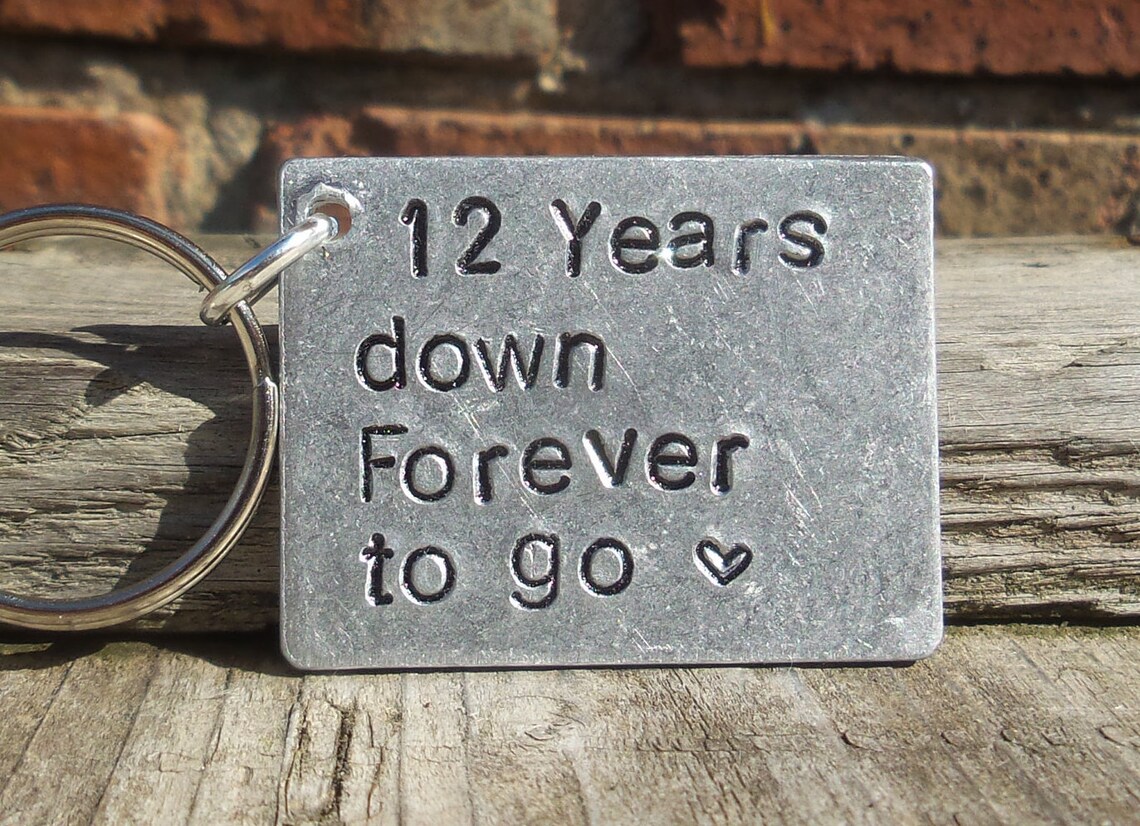 12 YEARS DOWN Forever to Go 12th Wedding Anniversary Gifts for | Etsy UK