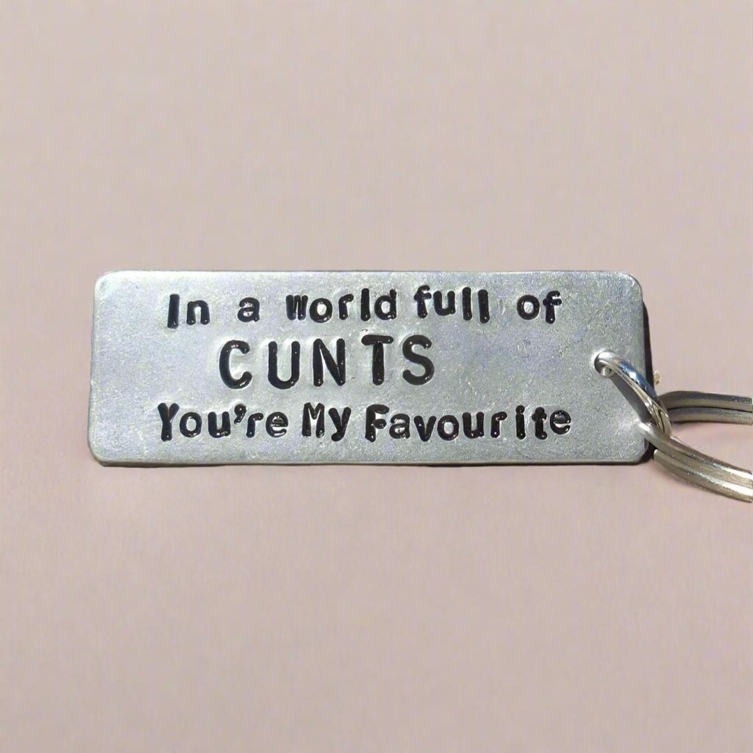 Handstamped in A World Full of Cunts You're My Favourite Funny Gifts ...