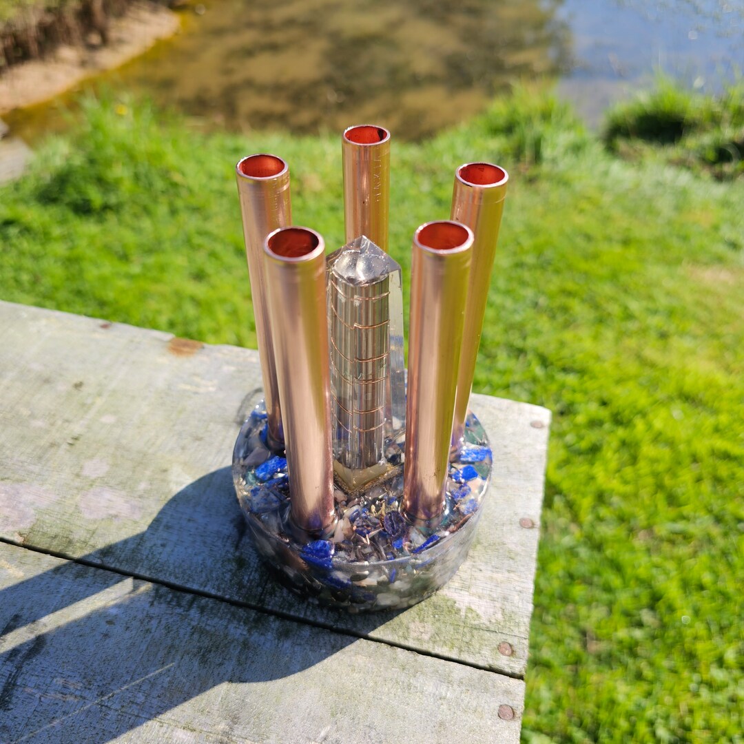 PRISM 5 Cloudbuster EMF 5g Protection Pure Orgonite Powerful Chemtrails Tower Buster Orgone ...