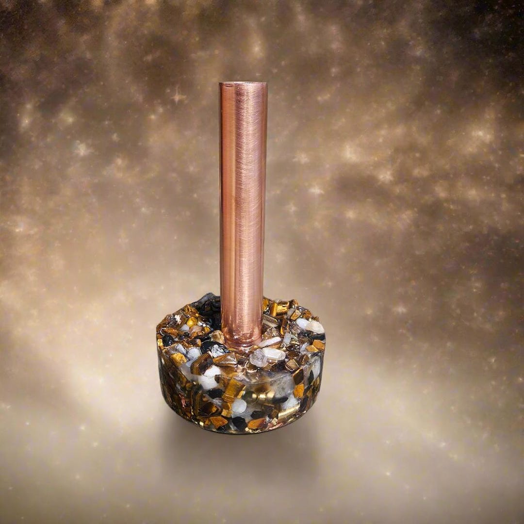 Tigers Eye Cloudbuster EMF 5g Protection Copper Orgonite Powerful ...