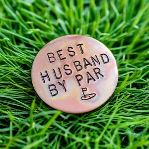 Best HUSBAND by Par Bronze Golf Ball Marker Gifts Golfing Accessories ...