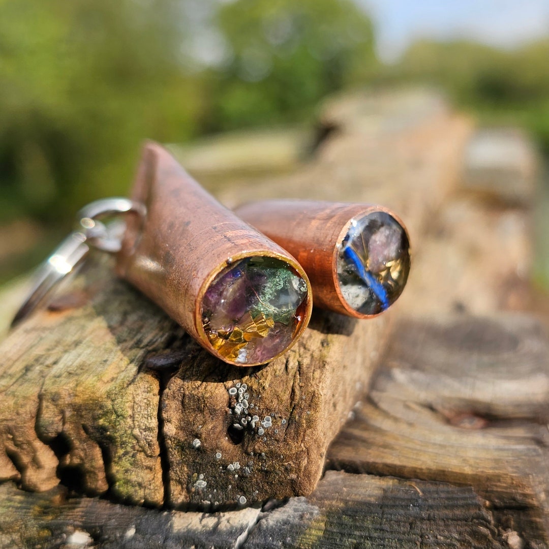 Handcrafted Orgonite Keychain Portable EMF 5g Shielding Protection Powerful Orgone Energy ...