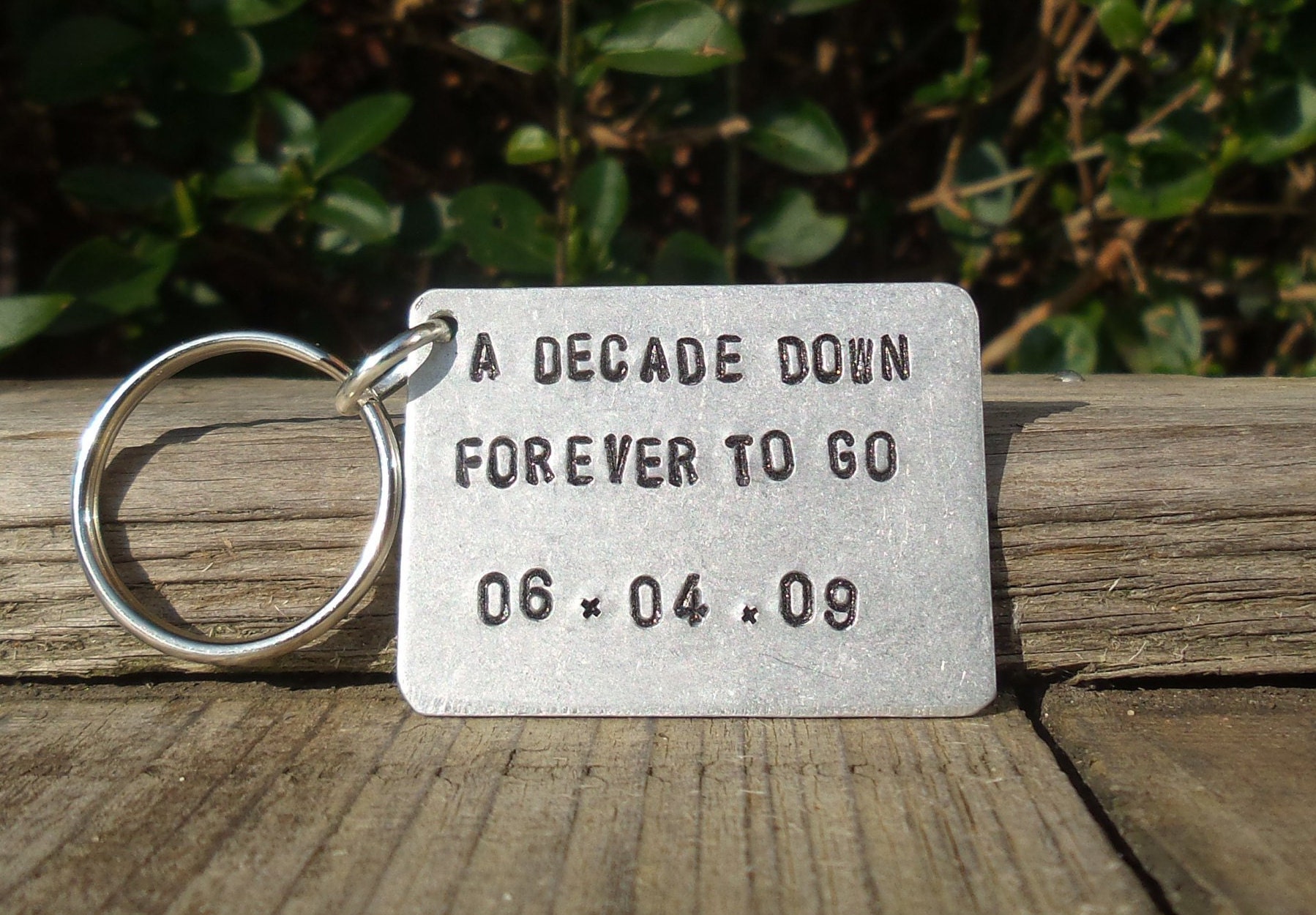 A DECADE DOWN Forever to Go 10th Tenth Wedding Anniversary - Etsy UK