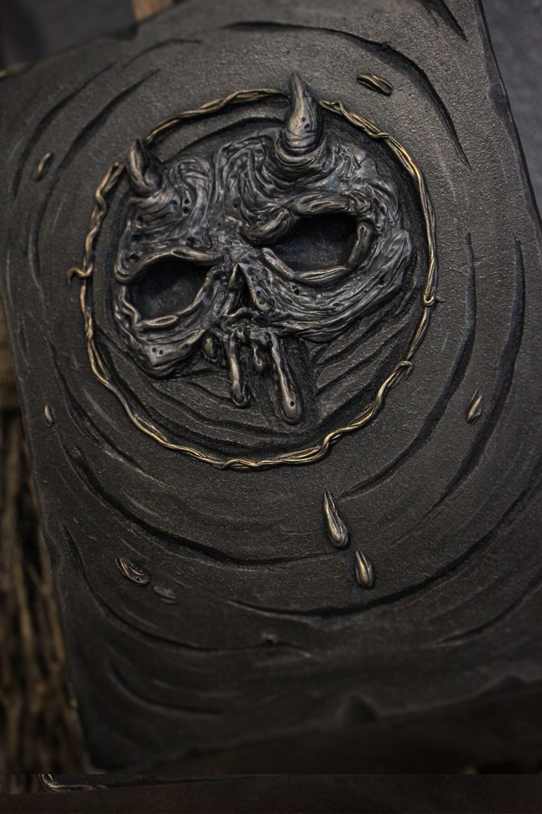 Wood, Ghouls n' Bones Wall Frame 9 Skull Hanging Wall 3D Multi-Layer ...