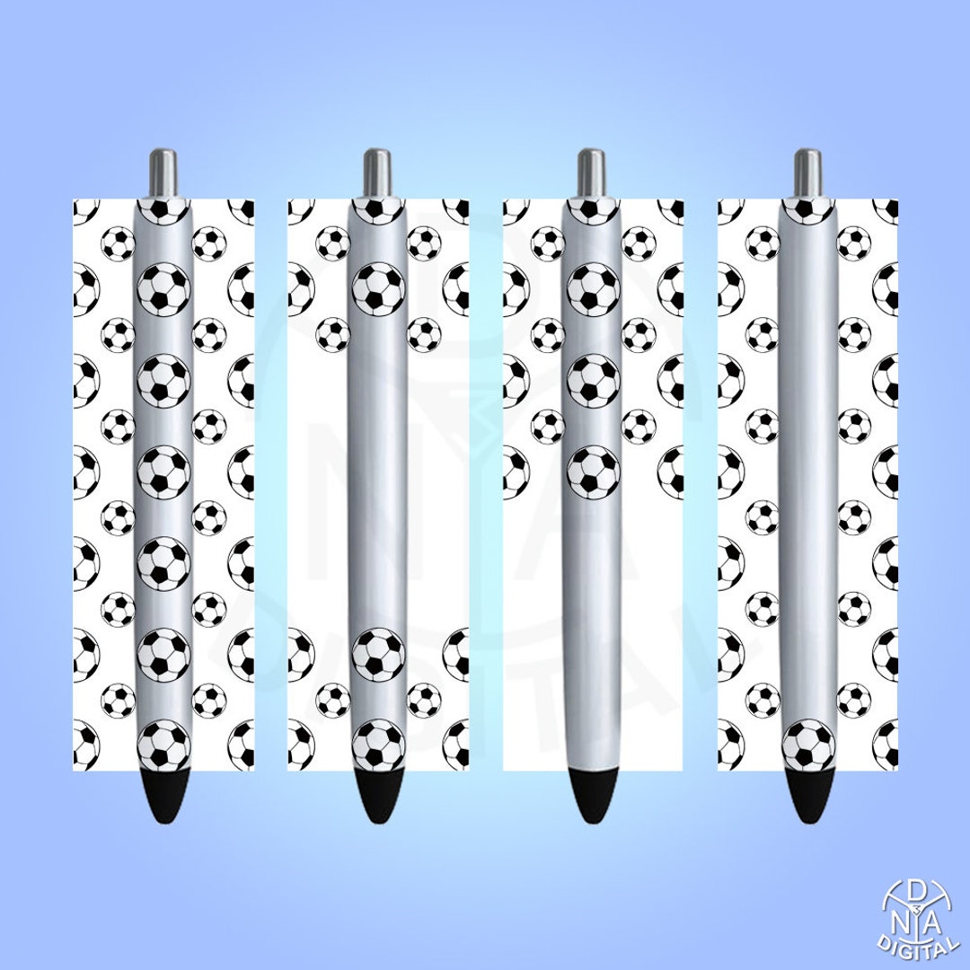 Sport Soccer PEN WRAPS Png Glitter Epoxy Inkjoy - Etsy