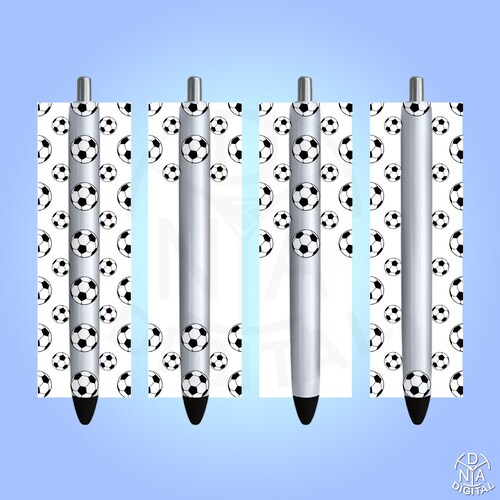 Sport Soccer PEN WRAPS Png Glitter Epoxy Inkjoy - Etsy