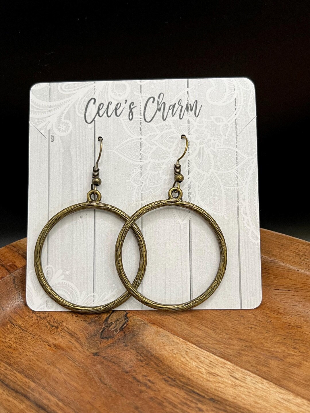 Antique Bronze Hoops - Etsy