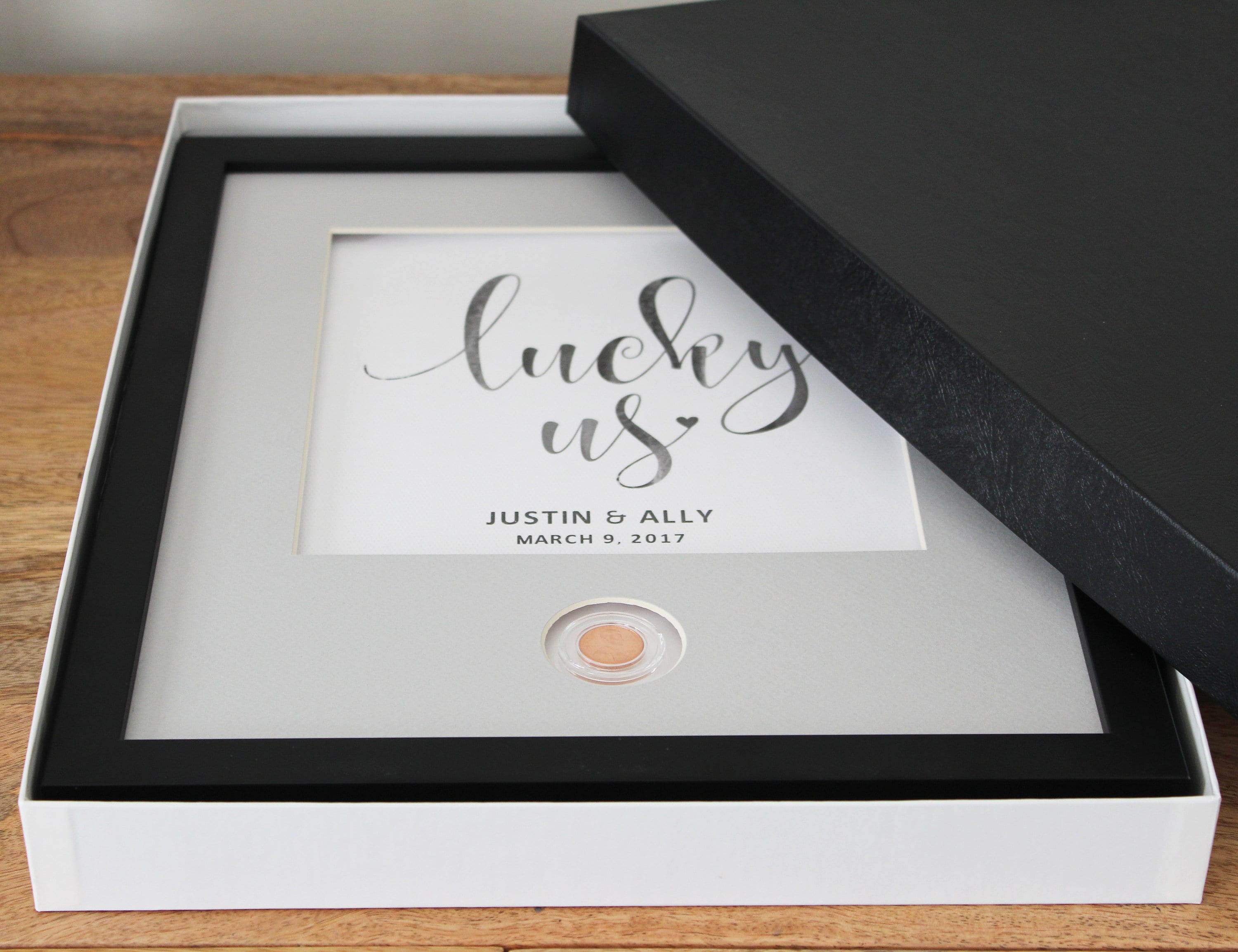 Gift Box Add on Two-piece Gift Box Coin Art Gift Packaging - Etsy