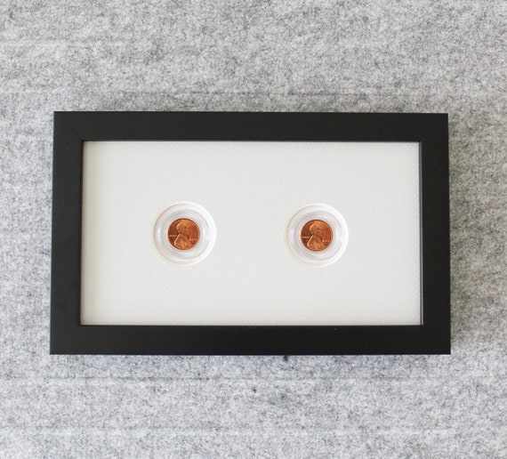 Double Coin Frame DIY Frame Kit for Two Coins Coin Display | Etsy