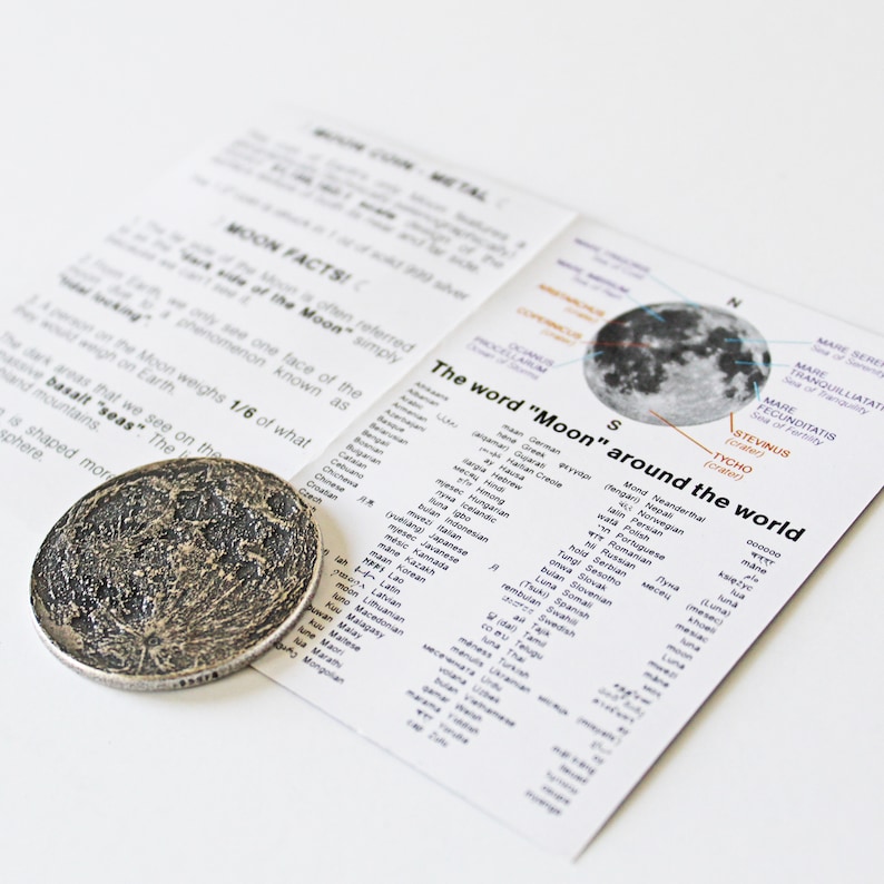 Full Super Moon Coin 1 Oz. | Moon Coin | Moon Charm | Love You to the ...