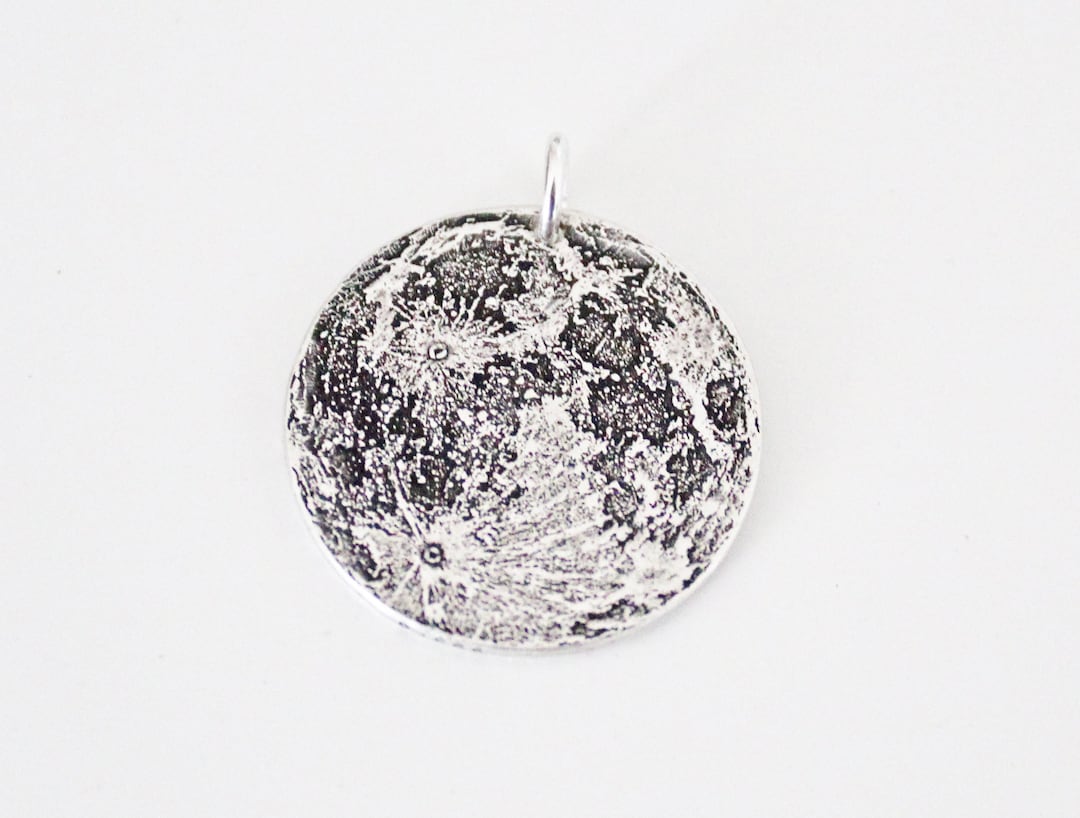 Sterling Silver Moon Charm | Moon Necklace | Moon Charm | Love You to ...