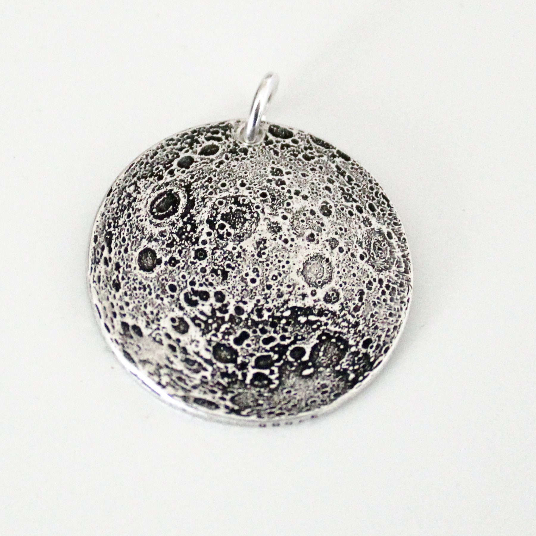 Sterling Silver Moon Charm Moon Necklace Moon Charm Love - Etsy