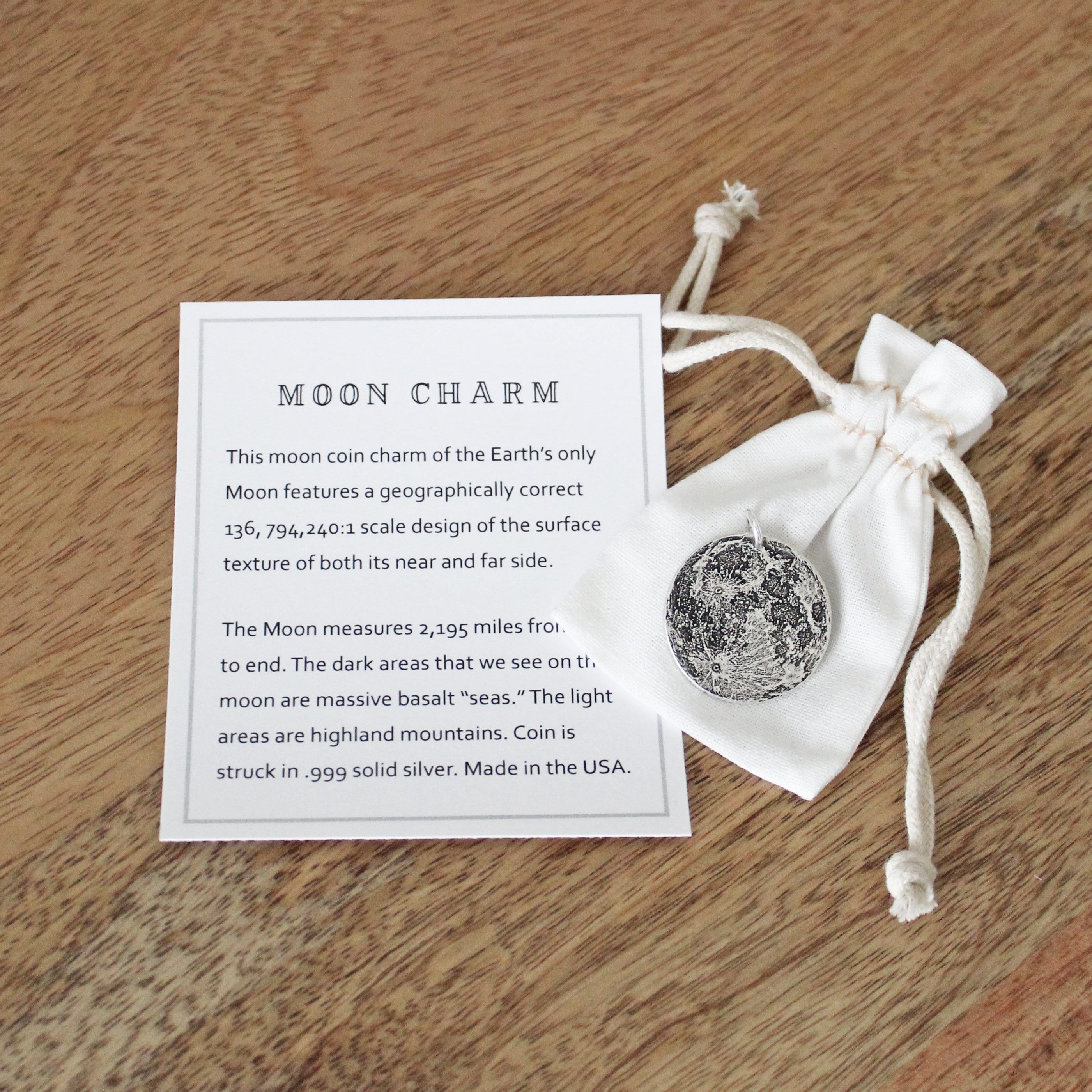 Sterling Silver Moon Charm Moon Necklace Moon Charm Love - Etsy