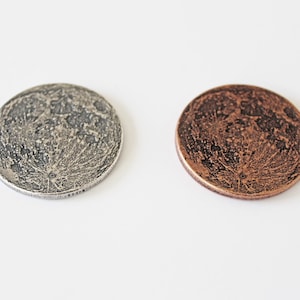 Full Super Moon Coin 1 Oz. | Moon Coin | Moon Charm | Love You to the ...