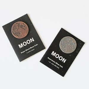 Full Super Moon Coin 1 Oz. Moon Coin Moon Charm Love You to the Moon ...