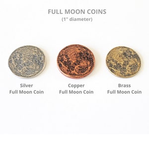 Full Moon Coin | Moon Coin | Moon Charm | Love You to the Moon and Back ...