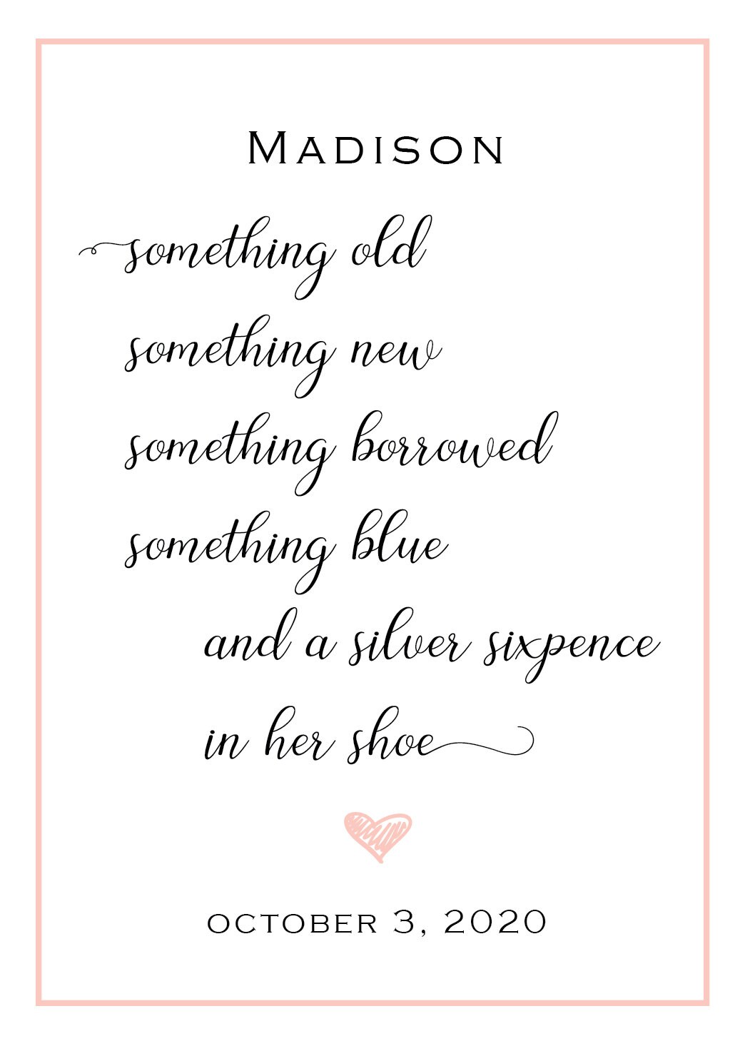 Something Blue Bridal Bouquet Charm | With Lucky Sixpence and Swarovski ...