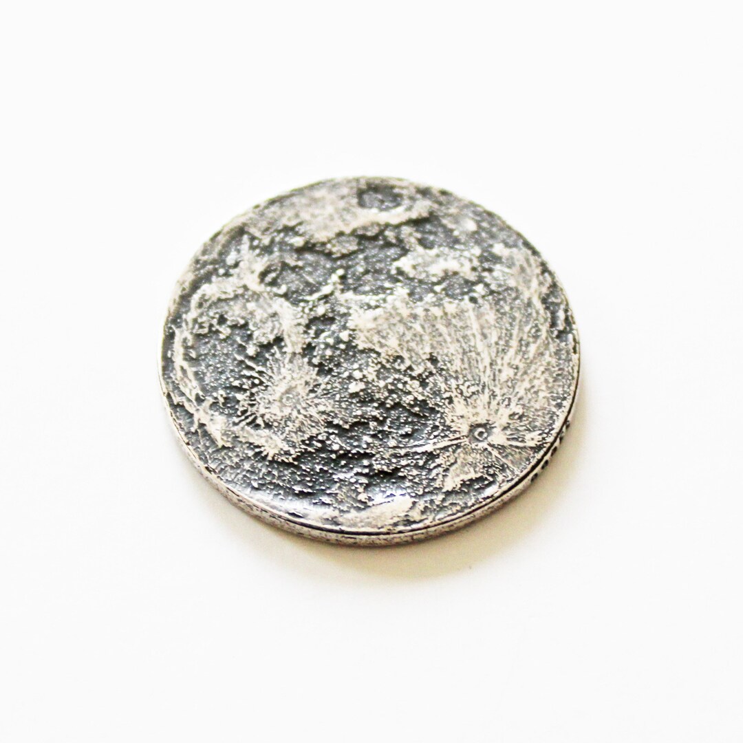 Full Moon Coin | Moon Coin | Moon Charm | Love You to the Moon and Back ...