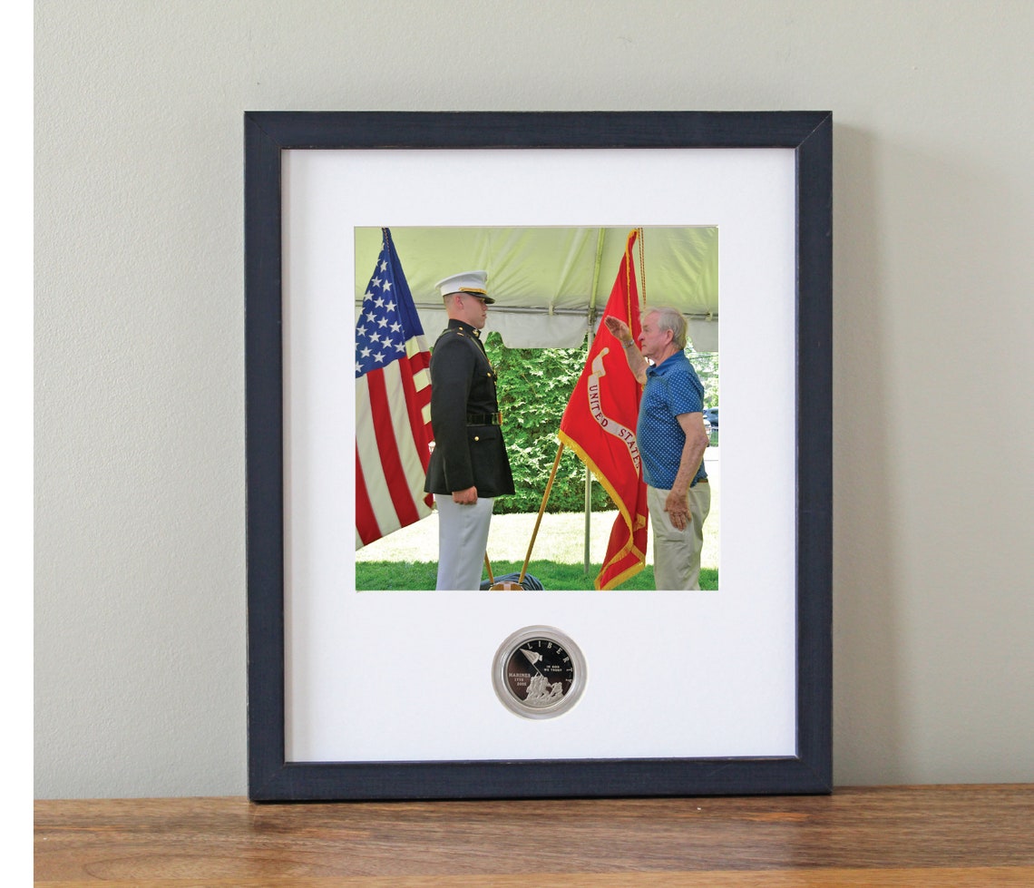 Military First Salute Custom Photo Frame Kit | UPLOAD Your Photo | With ...