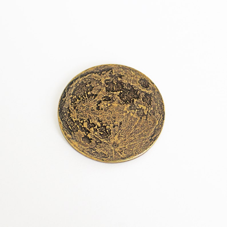 Full Super Moon Coin 1 Oz. Moon Coin Moon Charm Love You | Etsy