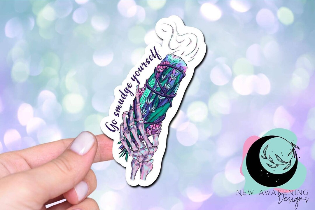 Go Smudge Yourself Water Resistant Sticker for Kindles, Waterbottles ...