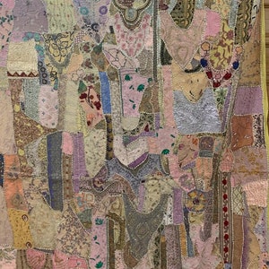 Free Shipping Handmade Patchwork Wall Hanging Tapestry Antique Indian ...