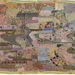 Free Shipping Handmade Patchwork Wall Hanging Tapestry Antique Indian ...